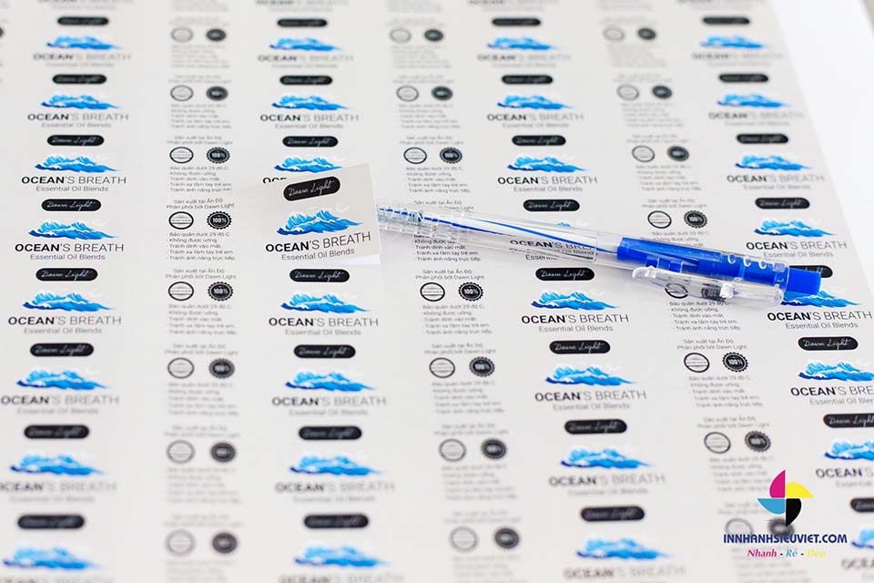 Báo giá in decal dán, sticker, tem nhãn, giá rẻ mới nhất 2025